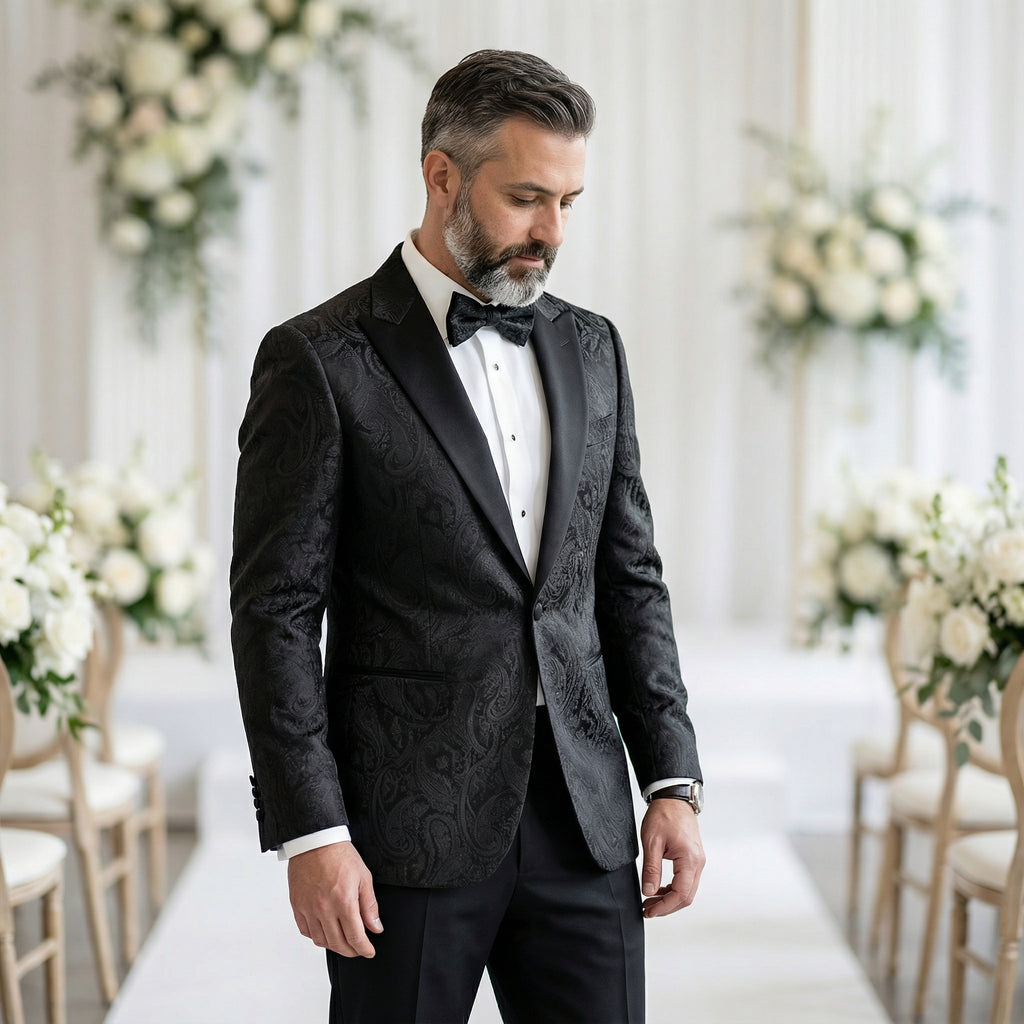Ferrecci Nightcrest Paisley Blazer in Black – FHYINC