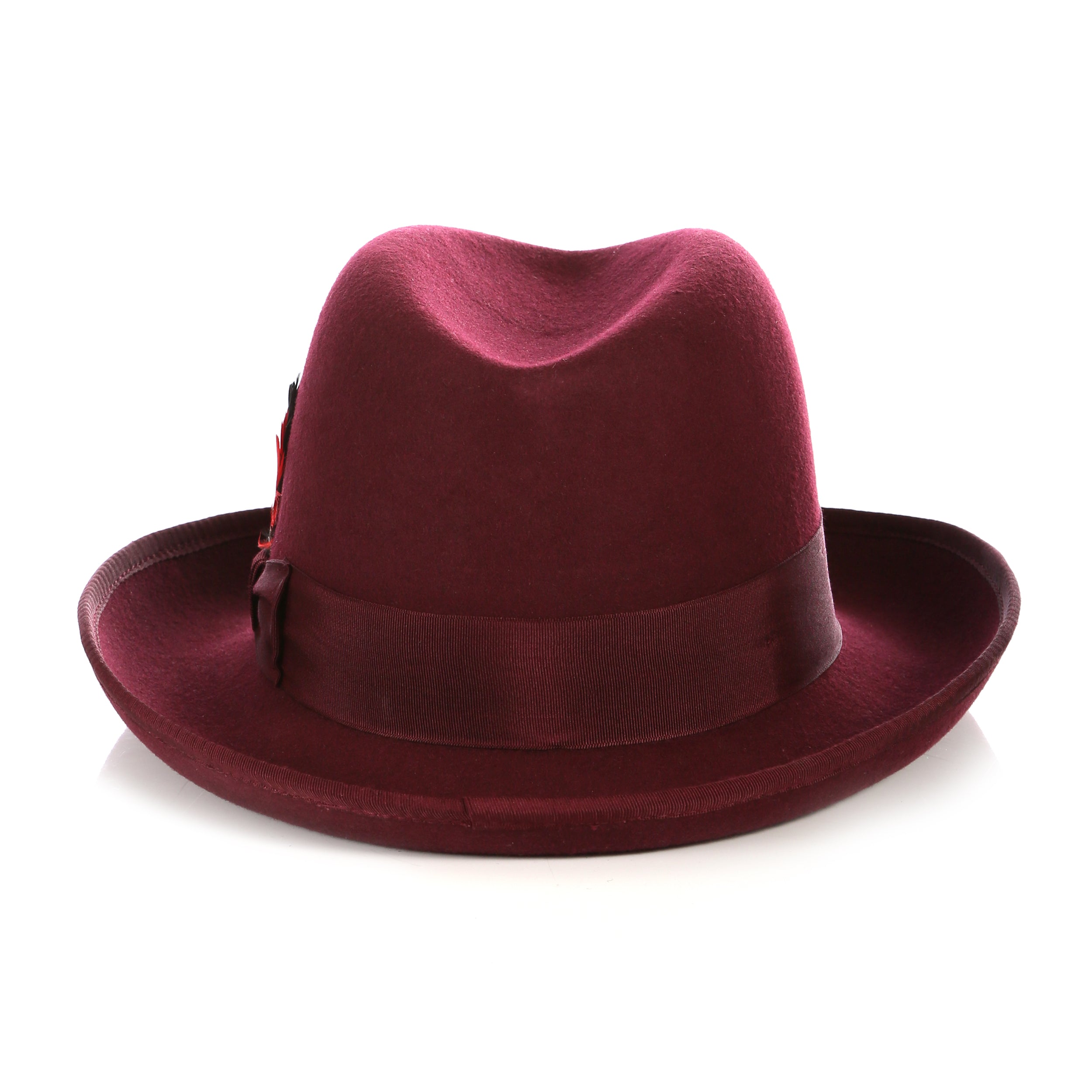 Ferrecci Premium Classic Burgundy Wool Godfather Hat – FHYINC