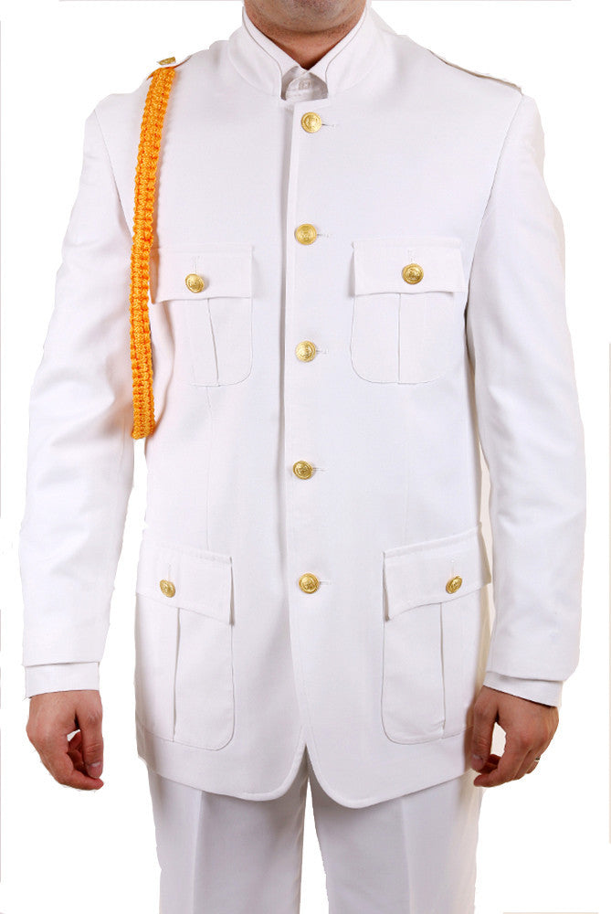 Mens Military Cadet Captain Army Uniform - Costume Party Film ...